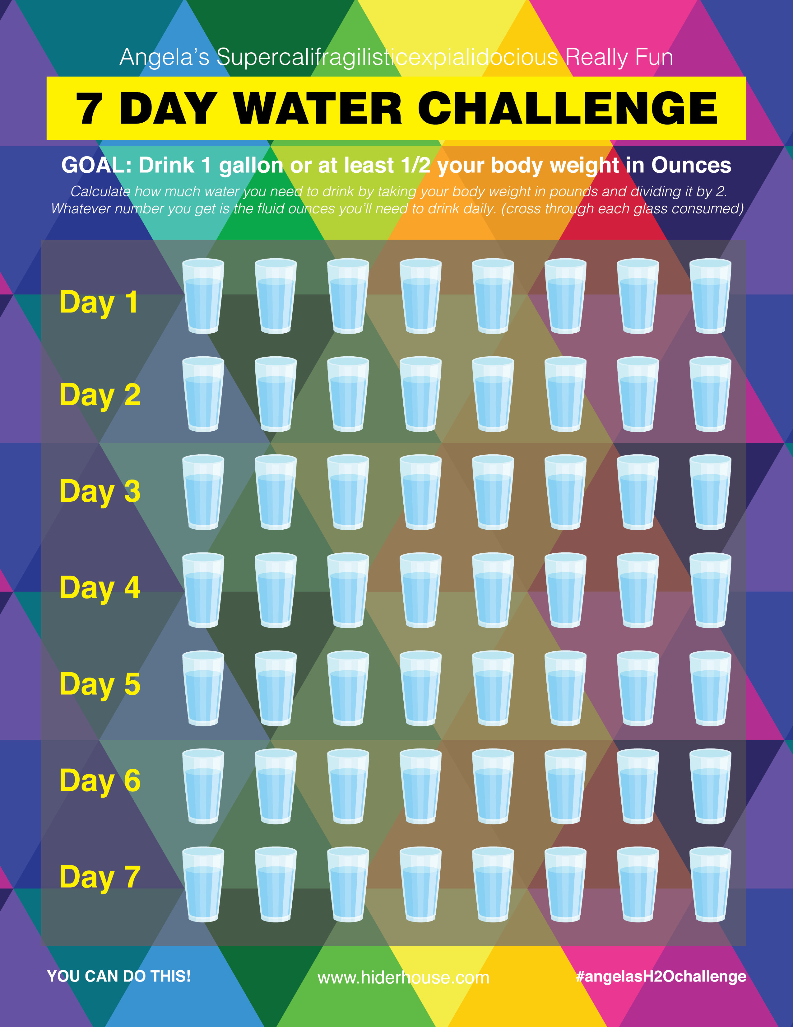 7 Day Water Challenge is Here!💧 – Life in the Hider House